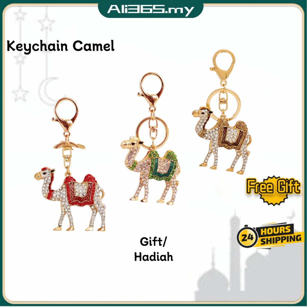 KL Stock! Doorgift Keychain Capal Islamic Gift Diamond Camel Shape Key ...