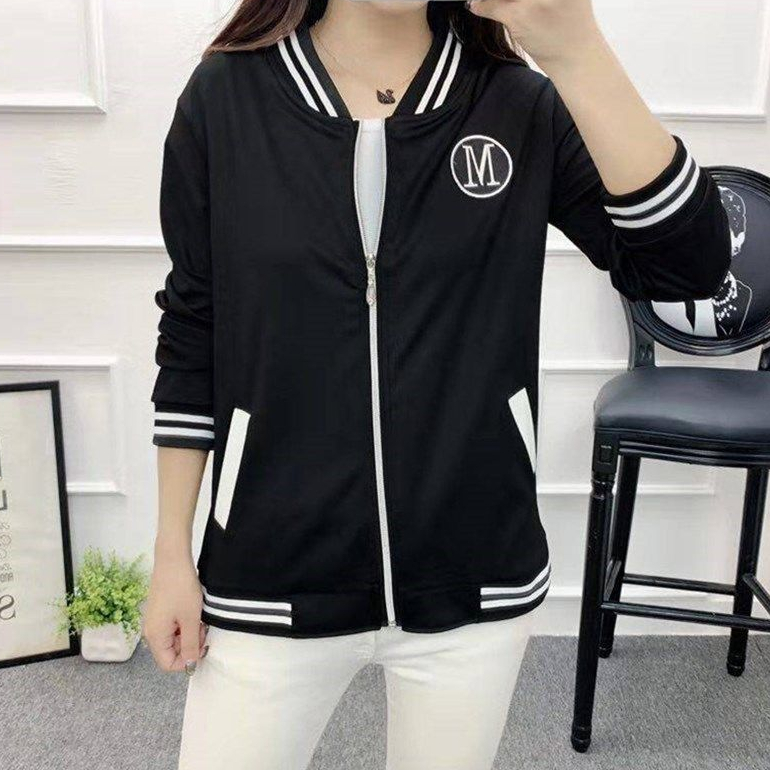 LJ- Women Jacket Ladies Coat Fashion Motor Jacket Zip Long Sleeve ...