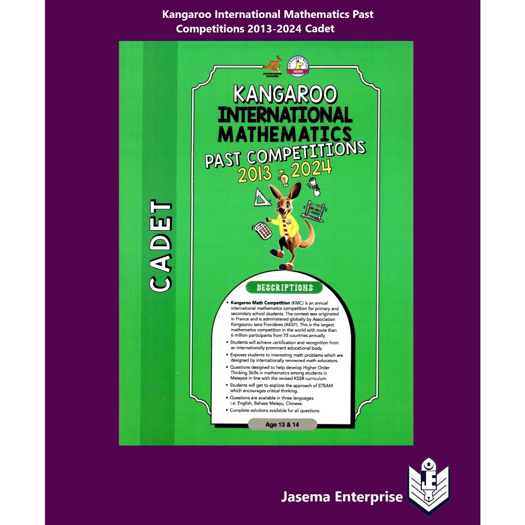 Kangaroo International Mathematics Past Competitions 2013-2024 Cadet ...