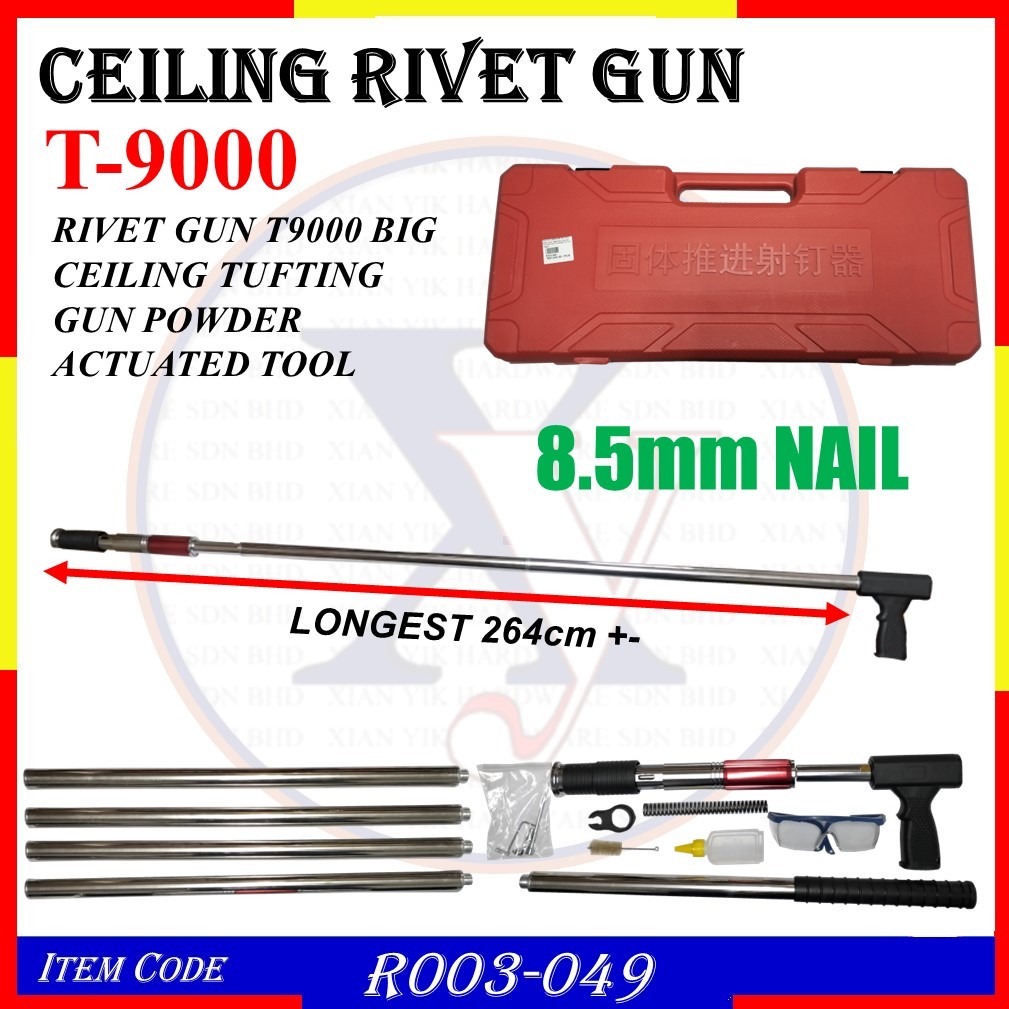 (T-9000) RIVET GUN T9000 BIG CEILING TUFTING GUN POWDER ACTUATED TOOL ...