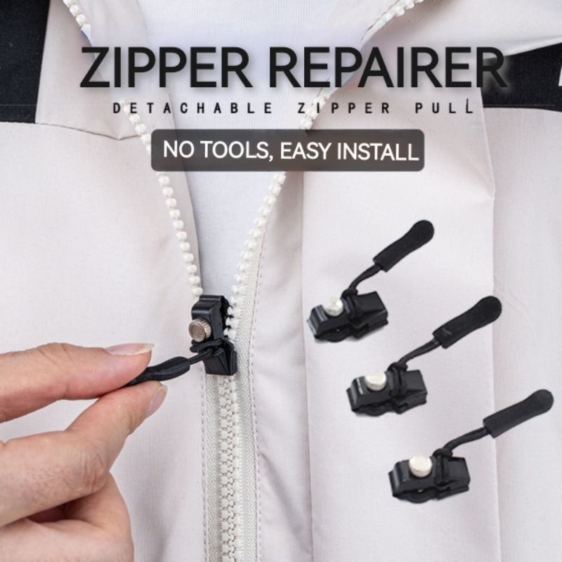 (1 PCS) Zipper Repair Kit DIY Zipper Head Replacement Zipper Slide ...