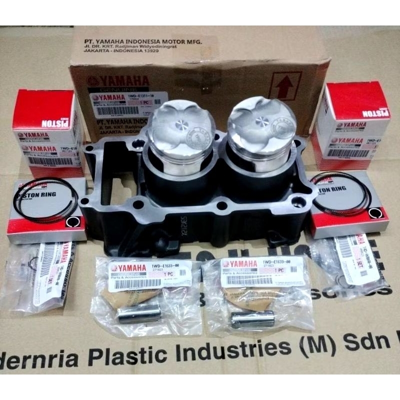 YAMAHA R25 BLOCK SET YZF250 CYLINDER KIT SET BLOK PISTON & RINGS ...