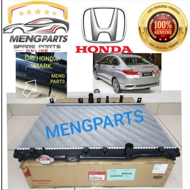 ORIGINAL HONDA CITY T9A GM6 AUTO 2014Y-2018Y RADIATOR ASSY 19010-55A ...