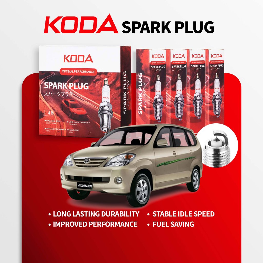 KODA Iridium Spark Plug Toyota Avanza F601 1.3 K3-VE 2002-2011 DCPR7EIX ...