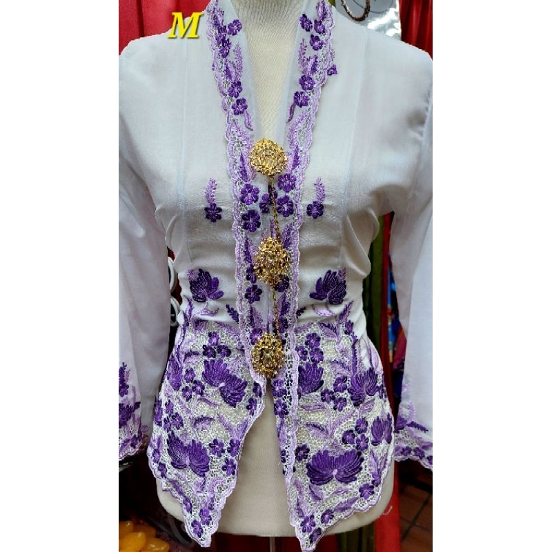 Kebaya Sulam Nyonya Embroidery Traditional Hand Made (M) | Shopee Malaysia