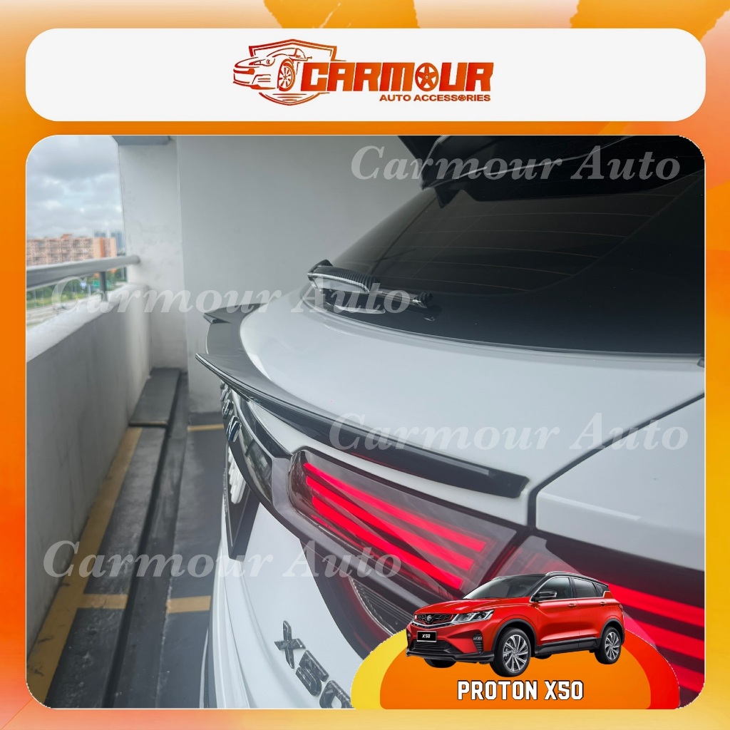 🔥New Arrival🔥 Proton X50 Rear Trunk Mid Spoiler M4 Sport Style Ducktail ...