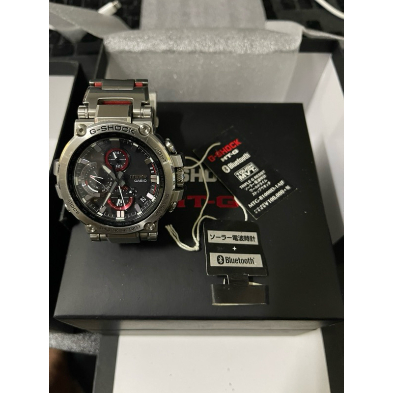 Casio G-Shock MT-G MTG-B1000D-1A Sapphire Multi Band 6 Tough Solar Bluetooth Men Watch | Shopee ...