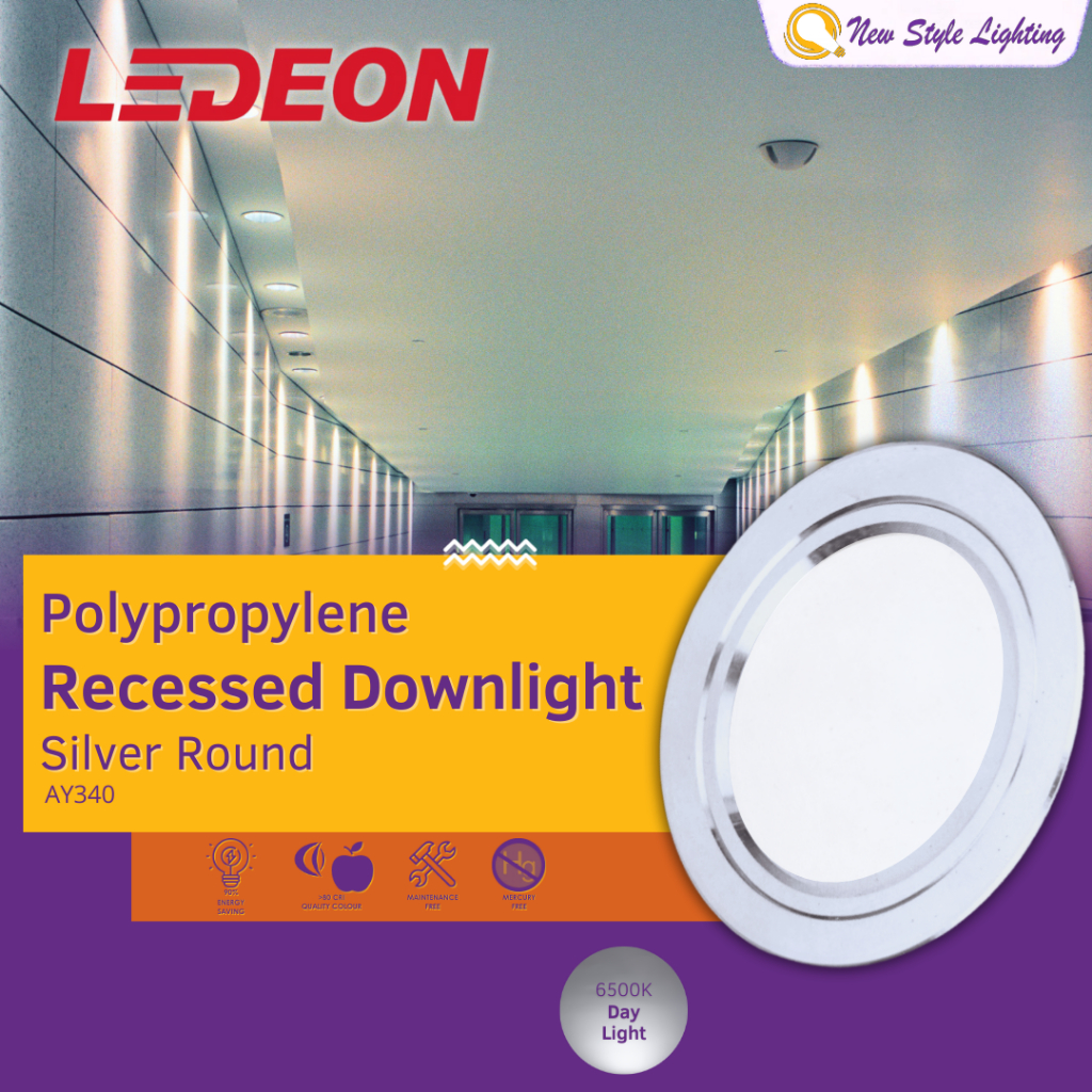 YETPlus LEDEON AY340 7W 4" 4 Inch LED Ceiling Panel Light Recessed ...