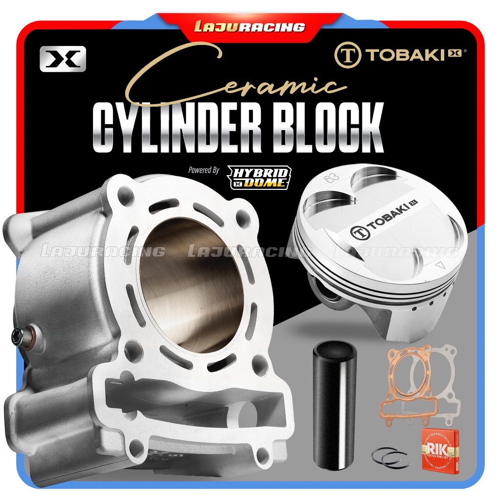 TOBAKI-X Ceramic Block HYBRID DOME Forged Piston LC135 Y15ZR Y16ZR RS150 57MM 62MM 63MM 65MM ...