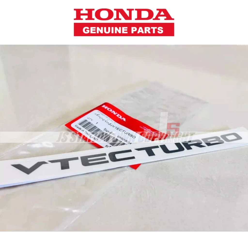*ORIGINAL* VTEC TURBO STICKER DARK CHROME EMBLEM LOGO HONDA CIVIC CITY JADE JAZZ FIT ODYSSEY ...