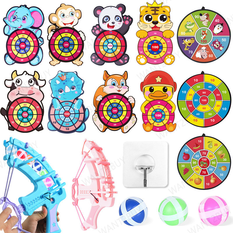 Kids Children Target Throwing Dart Plate Sticky Ball Self-adhesive ...