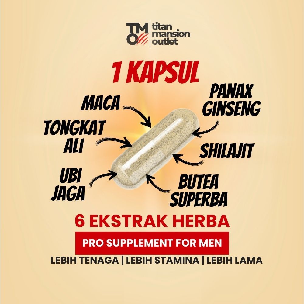 [1 KAPSUL] Campuran 6 Ekstrak (Maca, Tongkat Ali, Ubi Jaga, Ginseng, Shilajit & Butea) | Shopee ...
