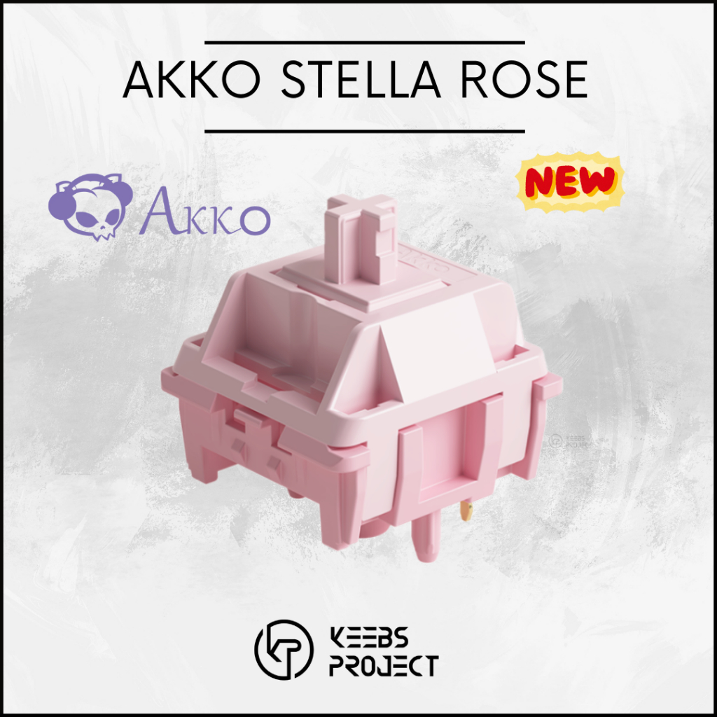 [Ready Stock] New Akko Stella Rose Switch 5pin Linear Switches for ...