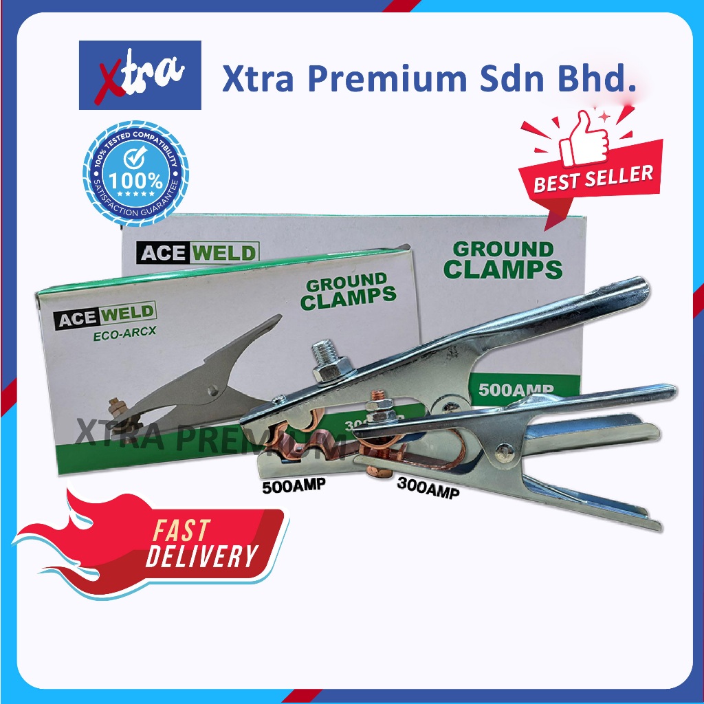 ACEWELD EARTH CLAMP 300AMP / 500 AMP | Shopee Malaysia