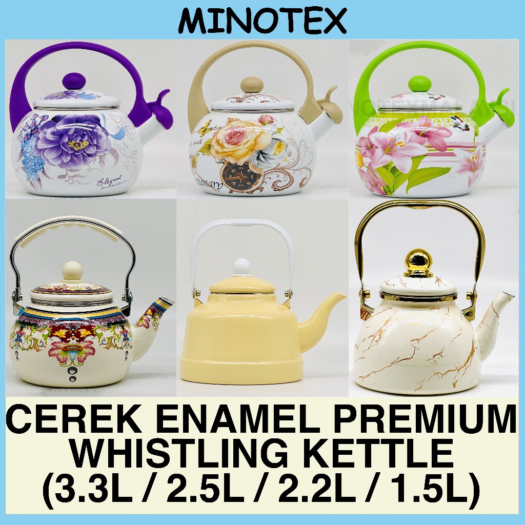 High Quality Enamel Kettle/Kendi Enamel/Whistling Kettle/Cerek Bersiul ...