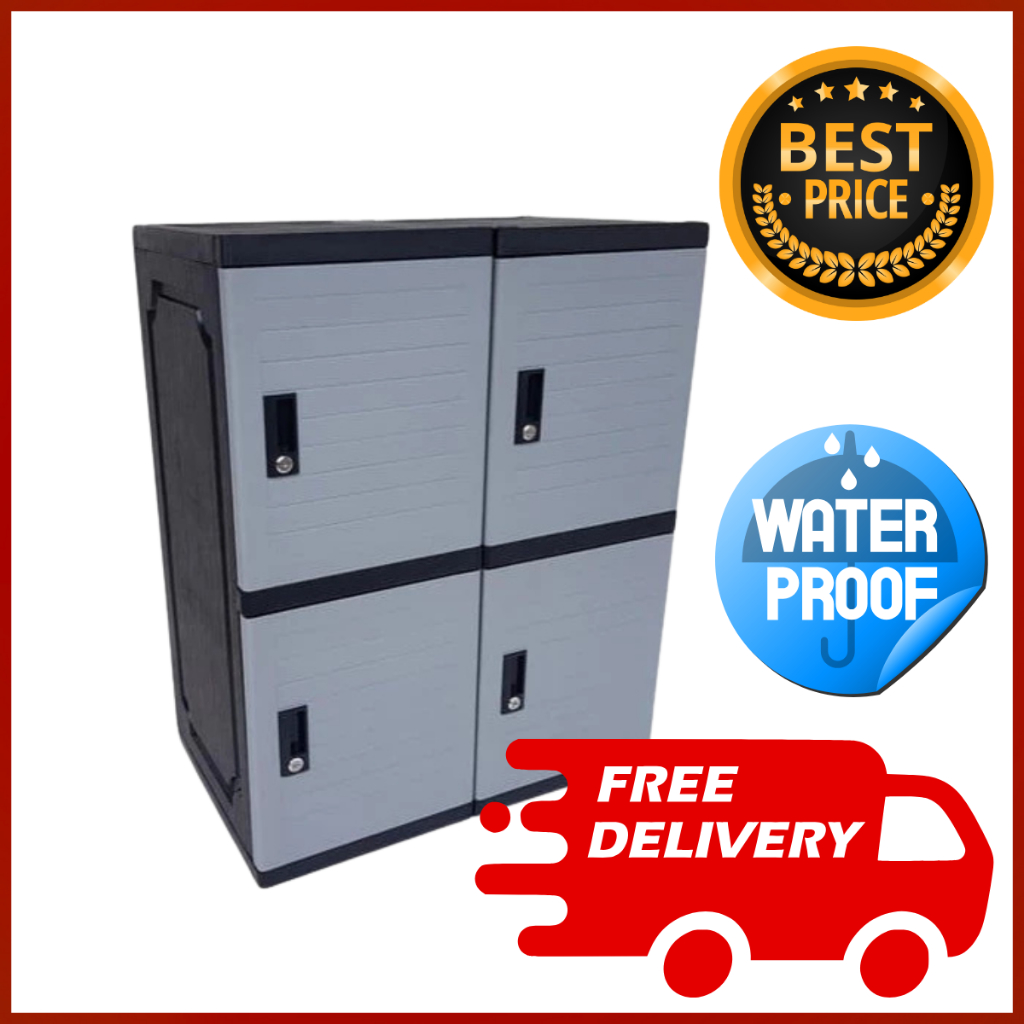 WE Optimus Locker Cabinet Plastic With Lock Organizer Asrama Storage ...