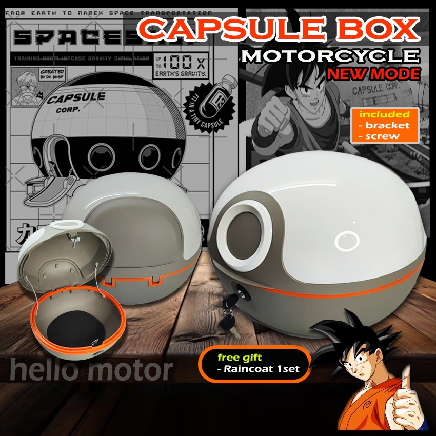UNIVERSAL BOX MOTORCYCLE BOX MOTORSIKAL ALIEN BOX TOP BOX CAPSULE BOX ...