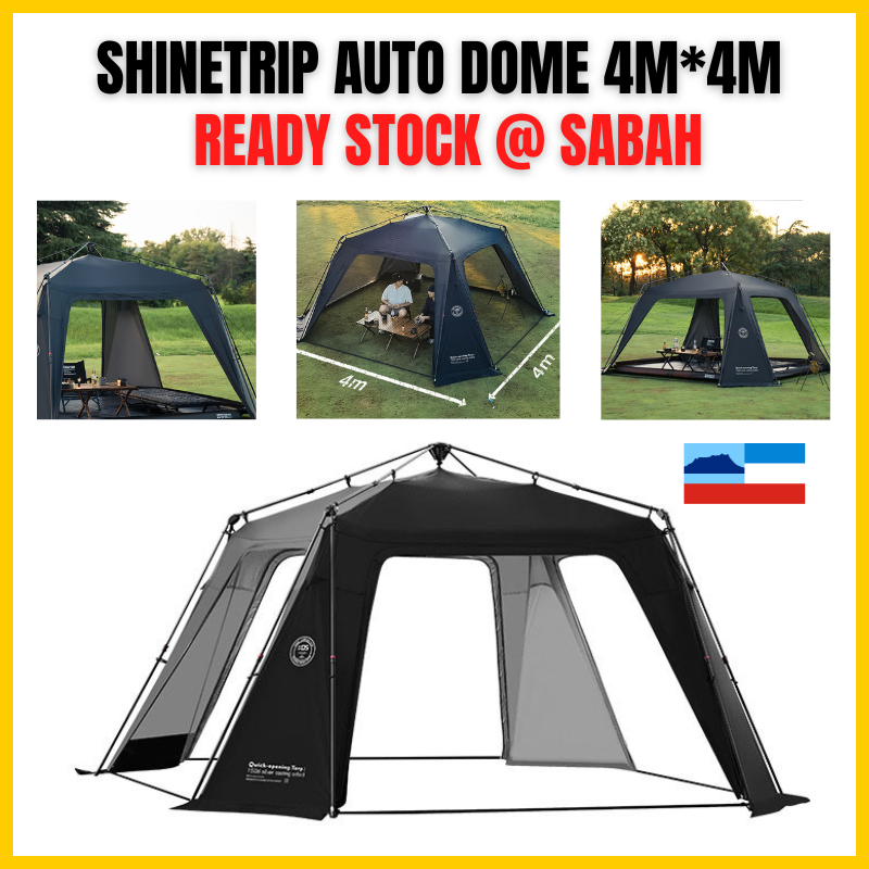 [SABAH] SHINETRIP Auto Dome Shelter Tarp Camping Tent Khamah Camping ...