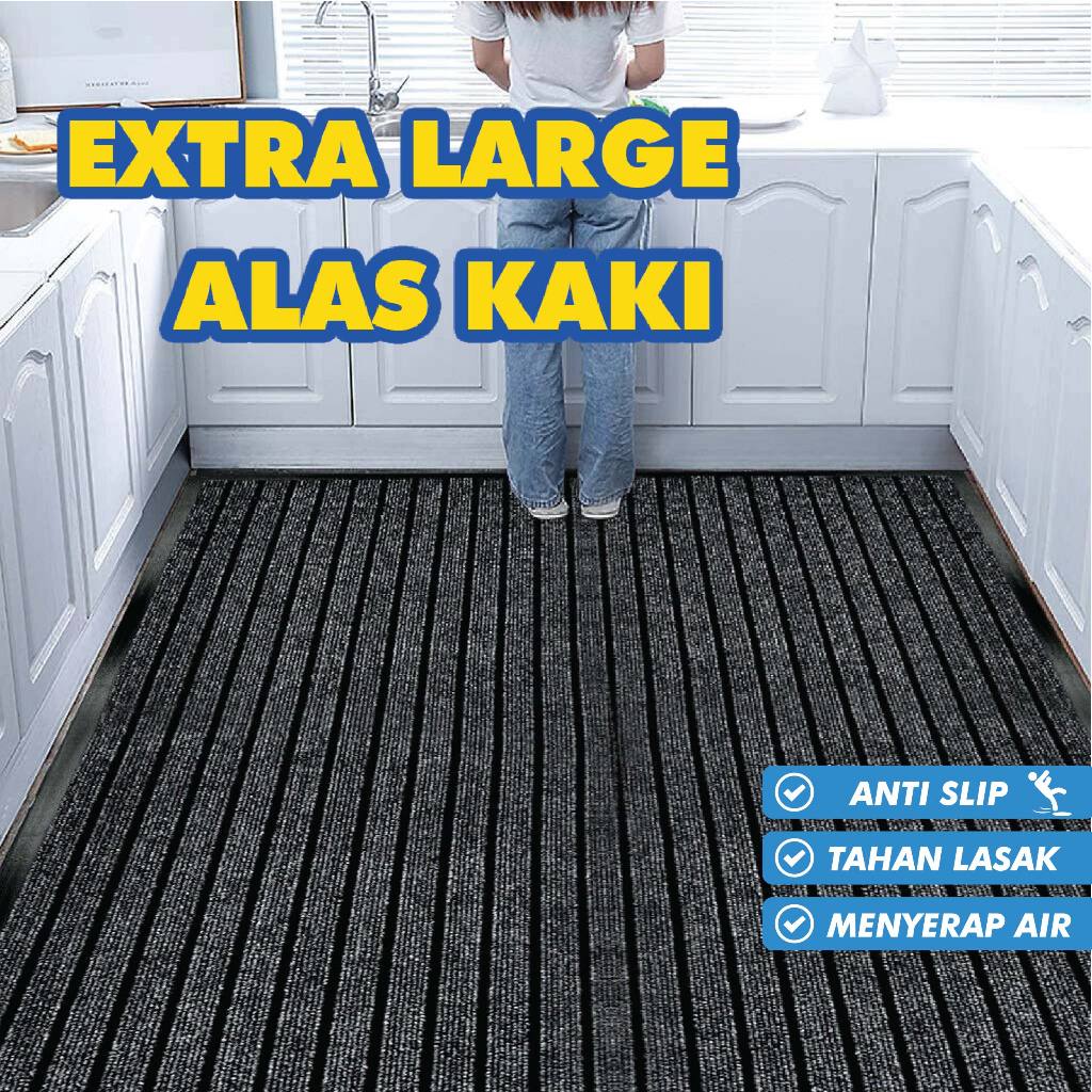 Kakideco Kitchen Mat Extra Large Anti Slip Karpet Dapur Entrance Door ...