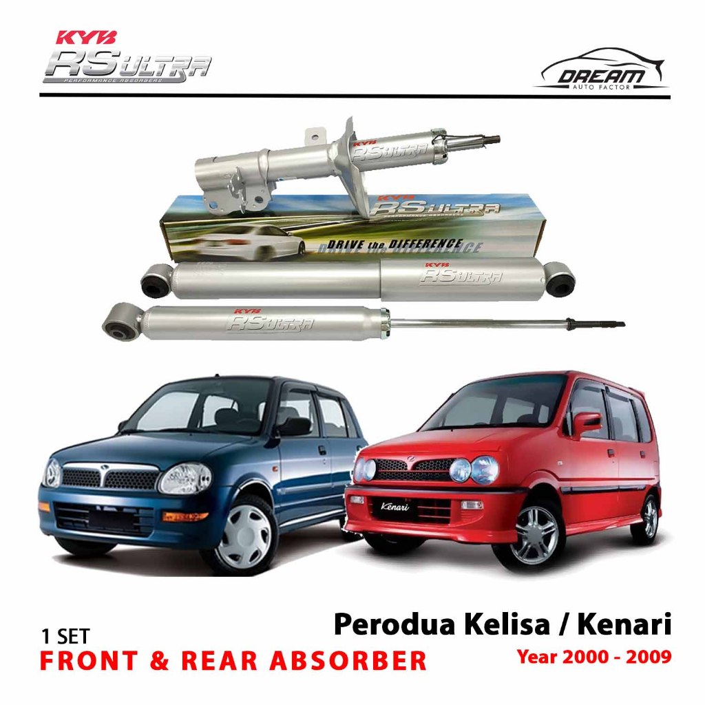 Perodua Kenari Kelisa Kayaba KYB RS Ultra Front And Rear Absorber Set ...