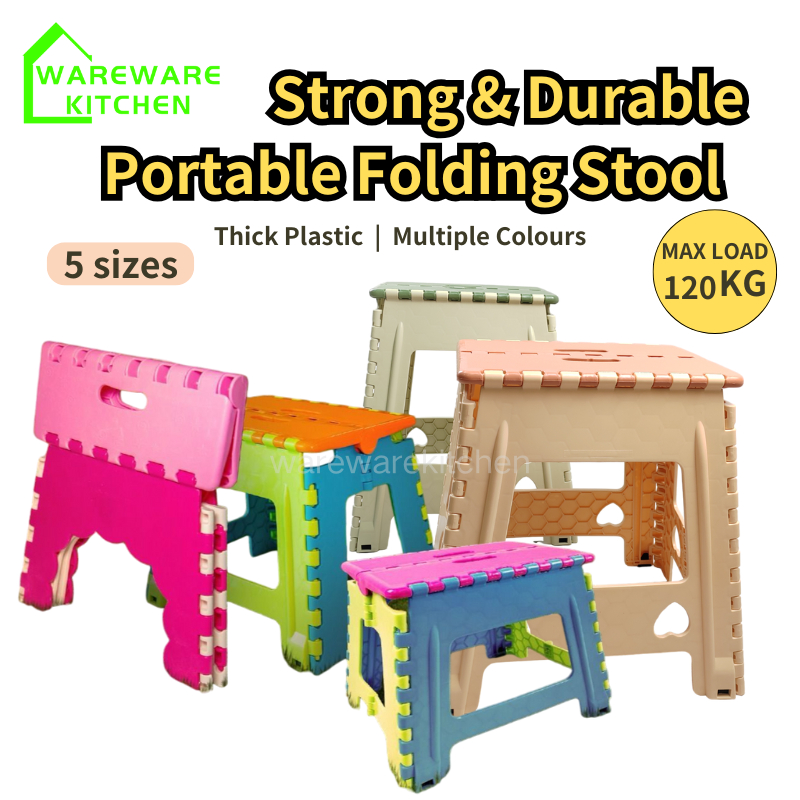 Small / Medium / Large Size Foldable Stool Portable Plastic Stool ...