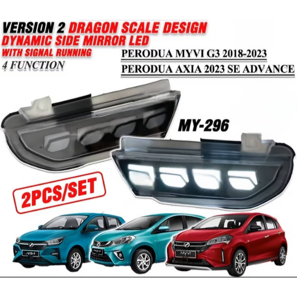 Perodua New Axia 2023/Myvi GM3 2018-2024 Dragon Scale Dynamic Side ...