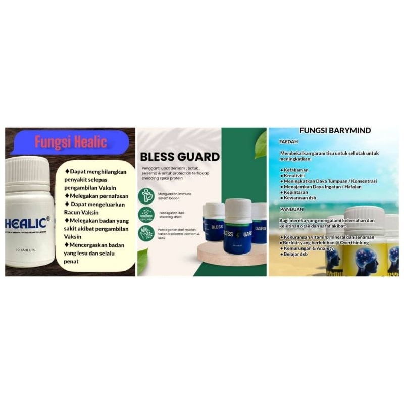 (SET FAMILY & KIT EMERGENCY) 3 Bless Guard + 2 Barymind + 1 Healic | Shopee Malaysia