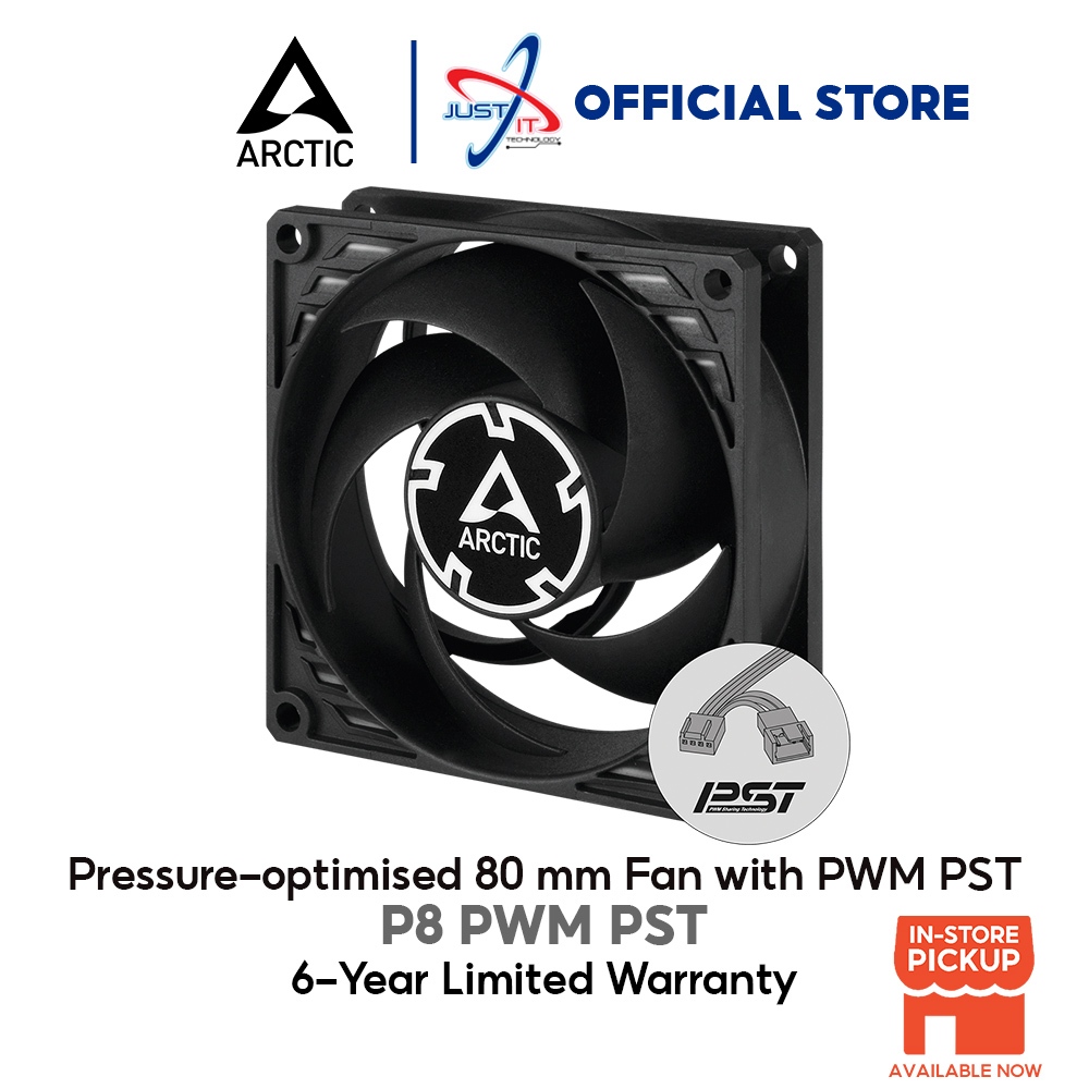 ARCTIC P8 PWM PST PRESURE-OPTIMISED 80mm FAN WITH PWM PST | Shopee Malaysia
