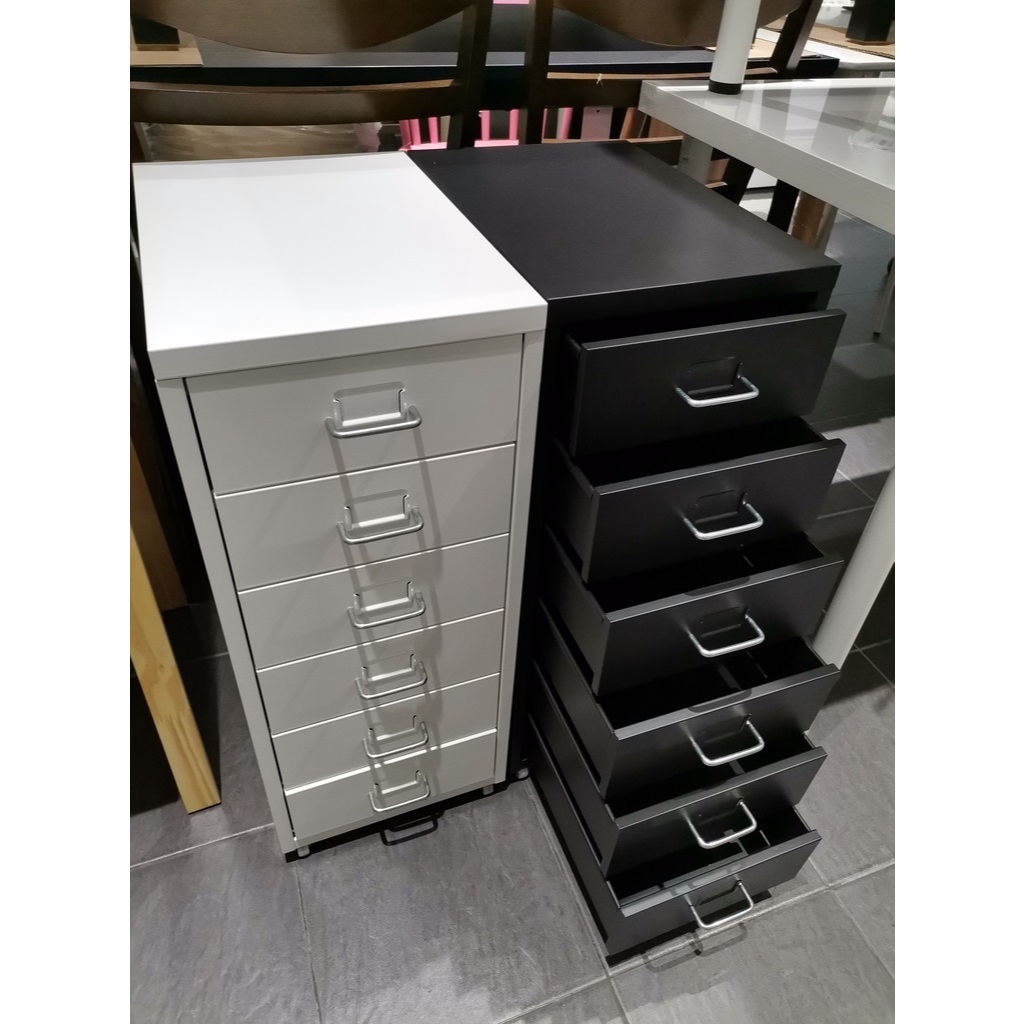 HELMER 6-Tiers Drawer Unit on Castors 44x28x69cm Steel Cabinet Drawer ...