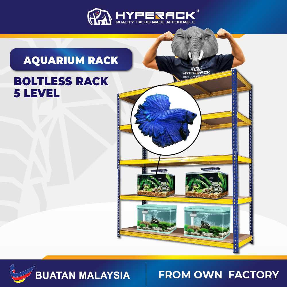🐘[FREE SHIPPING] HYPERACK™️ Aquarium Rack Boltless Rack Shelf Rack ...