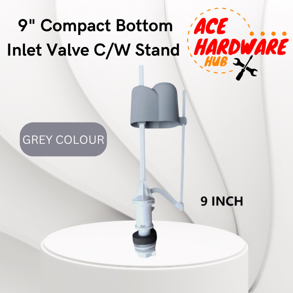 🔥Ready Stock🔥 9" Compact Bottom Inlet Valve C/W Stand (Grey) | Shopee ...
