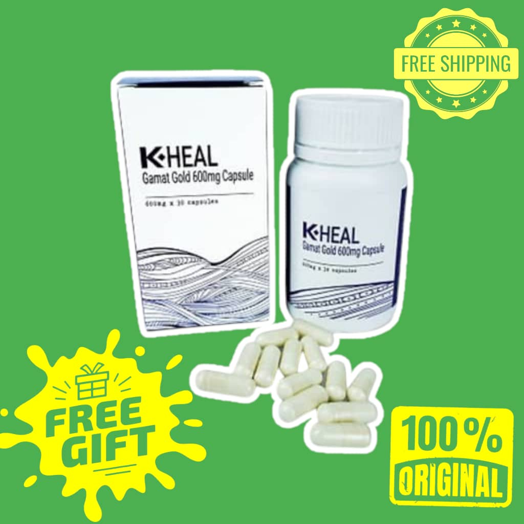 🎁 FREE GIFT & 🚛 FREE SHIPPING K-Heal Gamat Gold Capsule 600mg x 30 ...