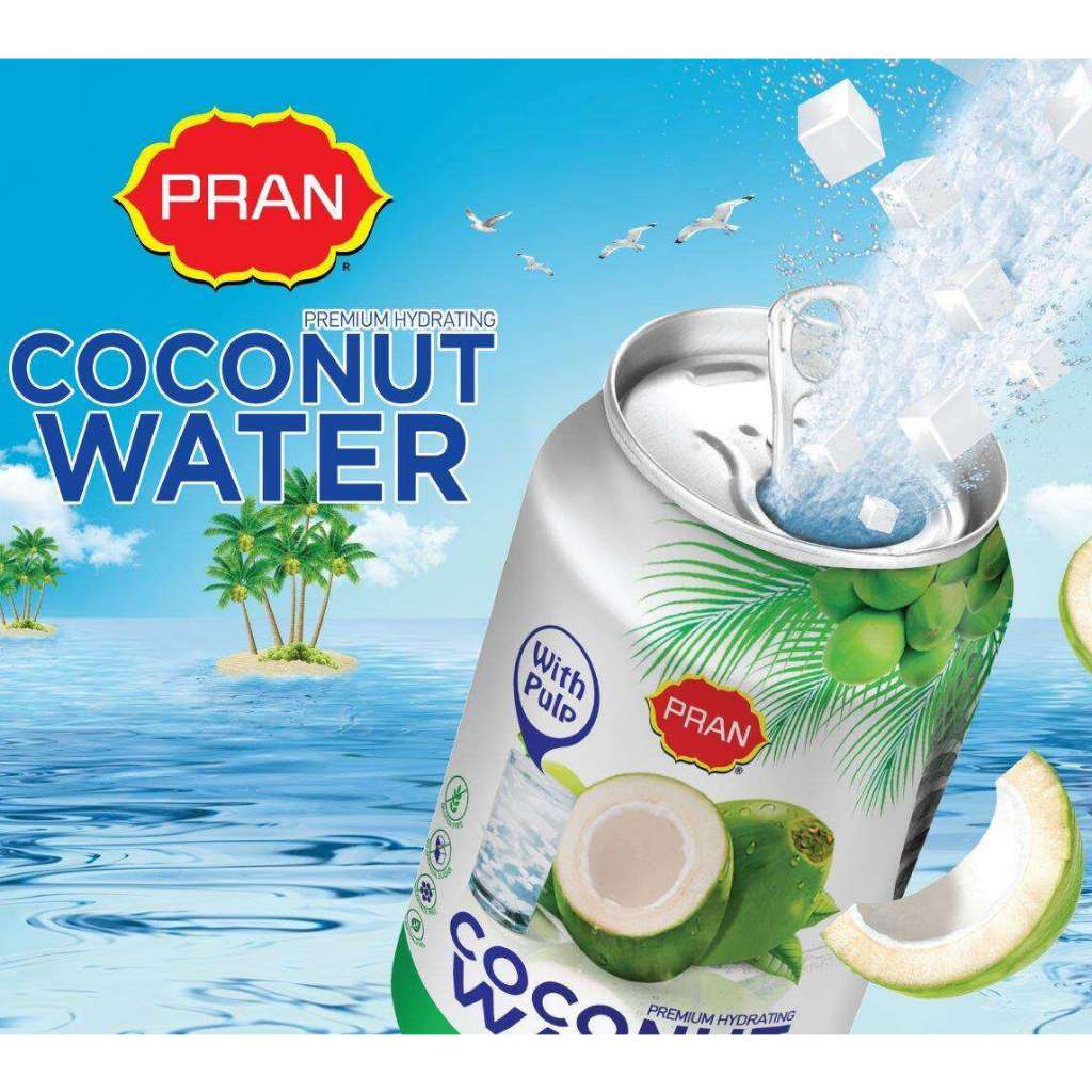 PRAN COCONUT WATER 100% WITH PULP 330 ML | Shopee Malaysia