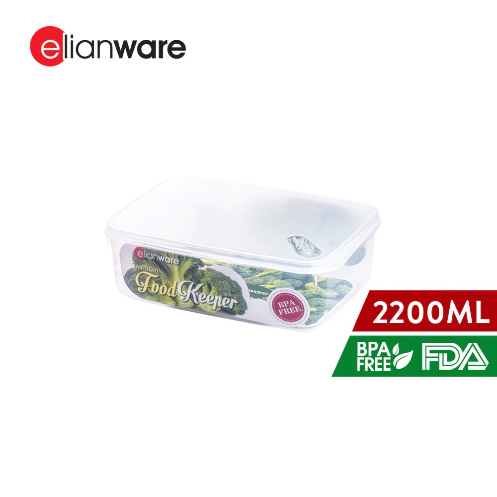 Elianware E-1633 2200ml Airtight Food Keeper Container / Bekas Makanan ...