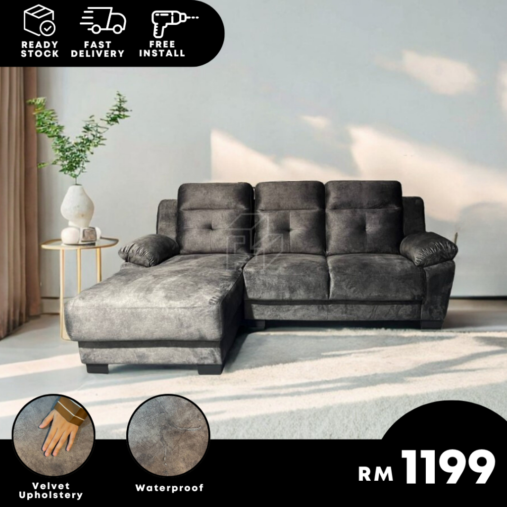 BETTY FURNITURE RUBY L-Shape Sofa / Waterproof Sofa / Anti Scratch Sofa ...