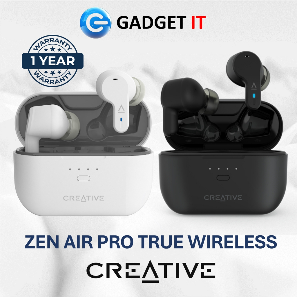 CREATIVE ZEN AIR PRO TRUE WIRELESS BLUETOOTH EARBUDS | IPX5 WATER ...
