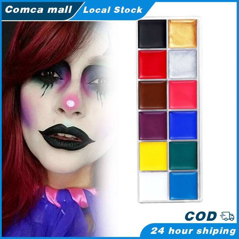 [Ready Stock] 12 Color Face Body Paint / Face Painting Makeup Kid ...