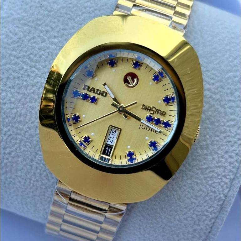100% original Rado Diastar stainless steel jam tangan Lelaki battrey ...