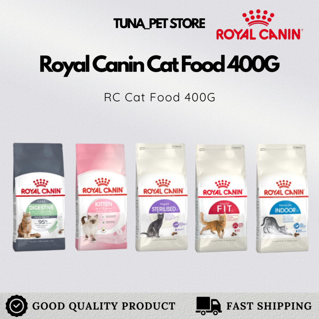 ROYAL CANIN CAT FOOD 400g ORIGINAL PACK Makanan Kucing RC Kitten Hair ...