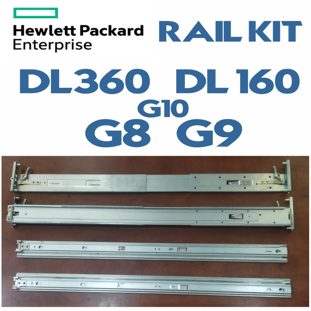 HP DL360p DL160 Gen8 Gen9 Gen10 1U G8 G9 G10 Rail Kit 734807-B21 744111 ...