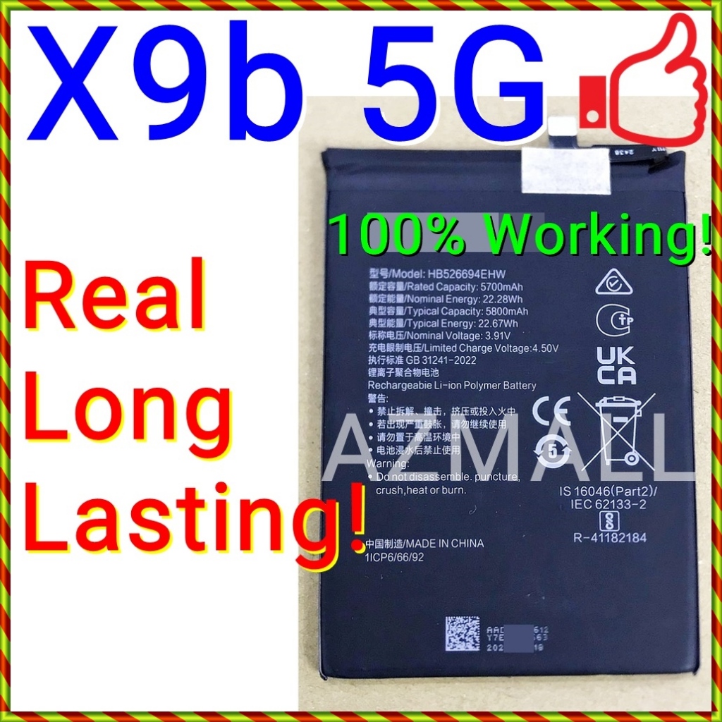 (Support 35W Fast Charge) NEW ORI Long Lasting Stable Battery ...