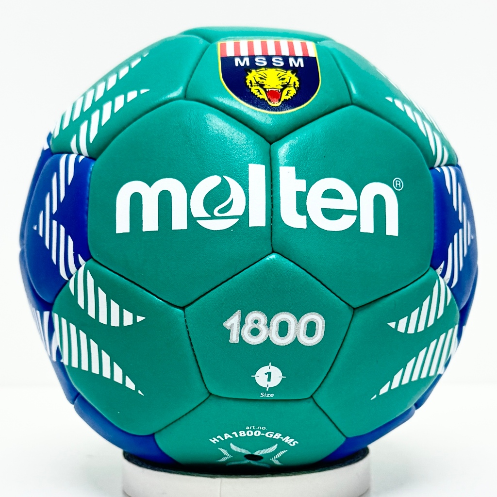 MOLTEN 1800 Series Handball Bola Baling (Saiz 1, 2 & 3) with MSSM Logo ...