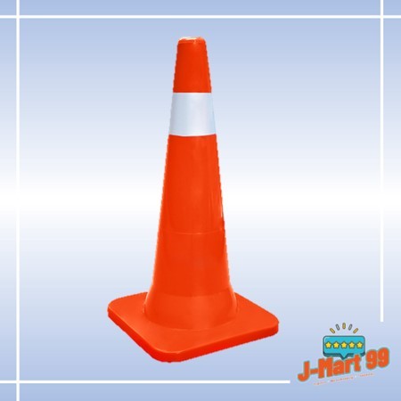 30" Kon Keselamatan Jalan Raya / 30'' Safety Traffic Cone (Black Base ...