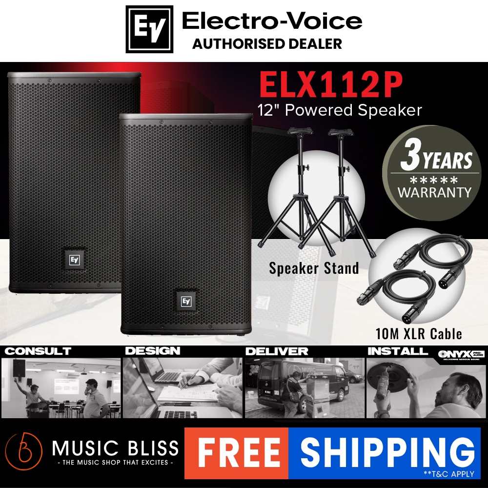 EV Electro-Voice ELX112P 1000W 12" Powered Speaker (Electro Voice ELX-112P) | Shopee Malaysia
