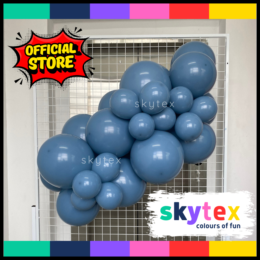 SKYTEX - Standard STEEL BLUE Color Balloons (SKX) | Shopee Malaysia