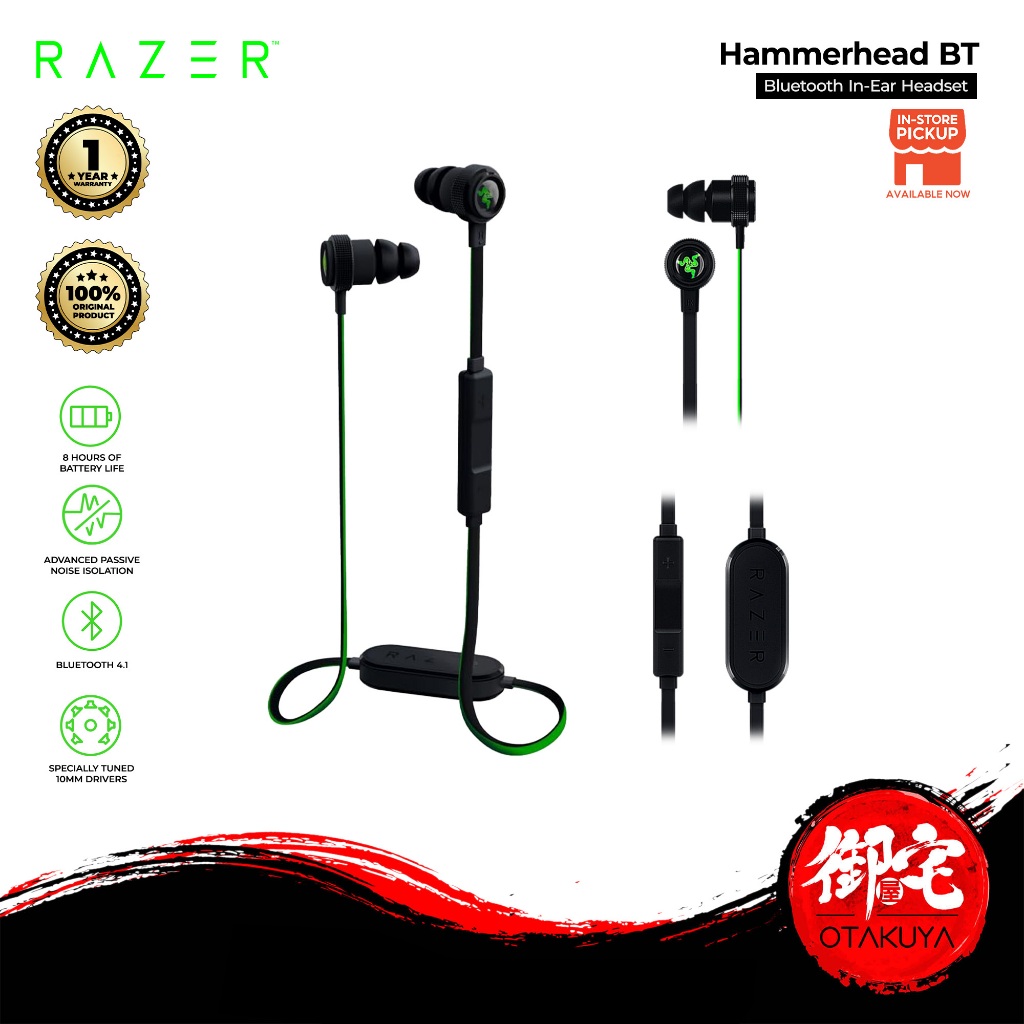 Razer Hammerhead BT Wireless Bluetooth In-Ear Headset | Shopee Malaysia