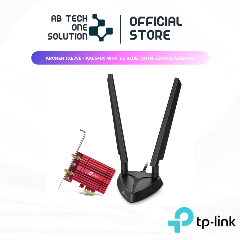 TP-Link Archer TXE75E AXE5400 Tri-Band Wi-Fi 6E Bluetooth PCI Express ...