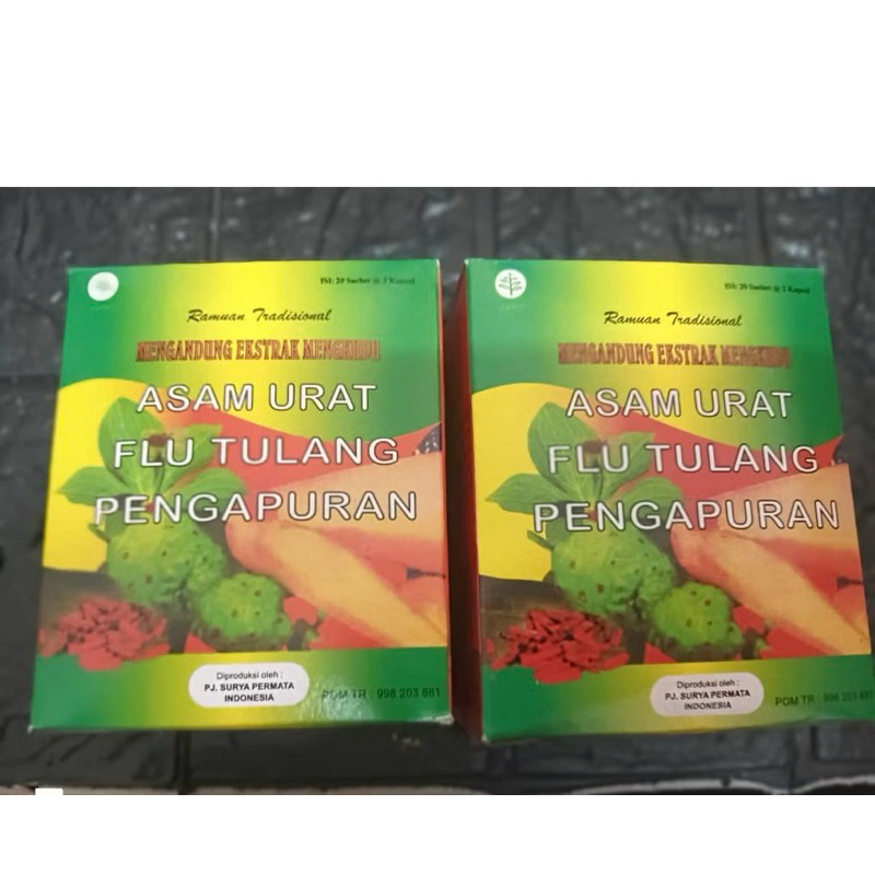 Jamu Tradisional Asam Urat Flu Tulang Original 1 BOX | Shopee Malaysia