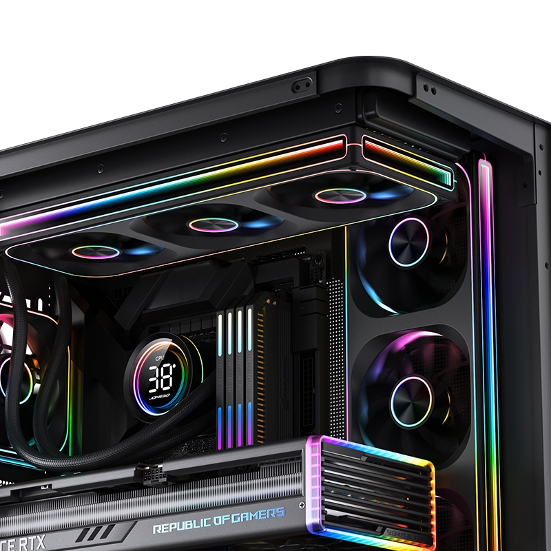 Jonsbo TH-240 / TH-360 Digital CPU Aio Cooler 240mm 360mm Black / White ( 5V ARGB ) Liquid ...