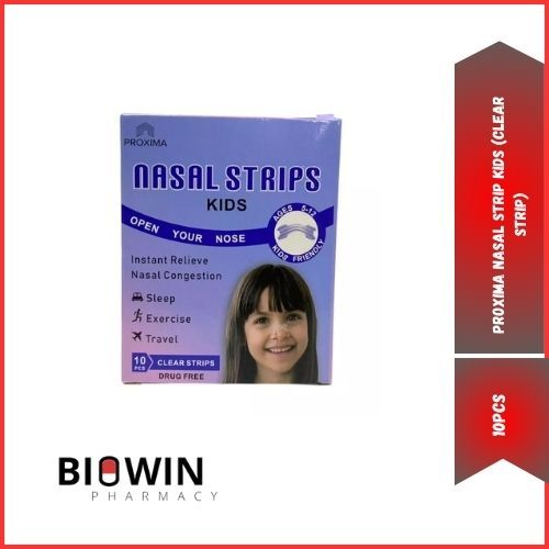 Proxima Nasal Strip (kids) 10PCS/BOX |Instant relieve/nasal congestion ...